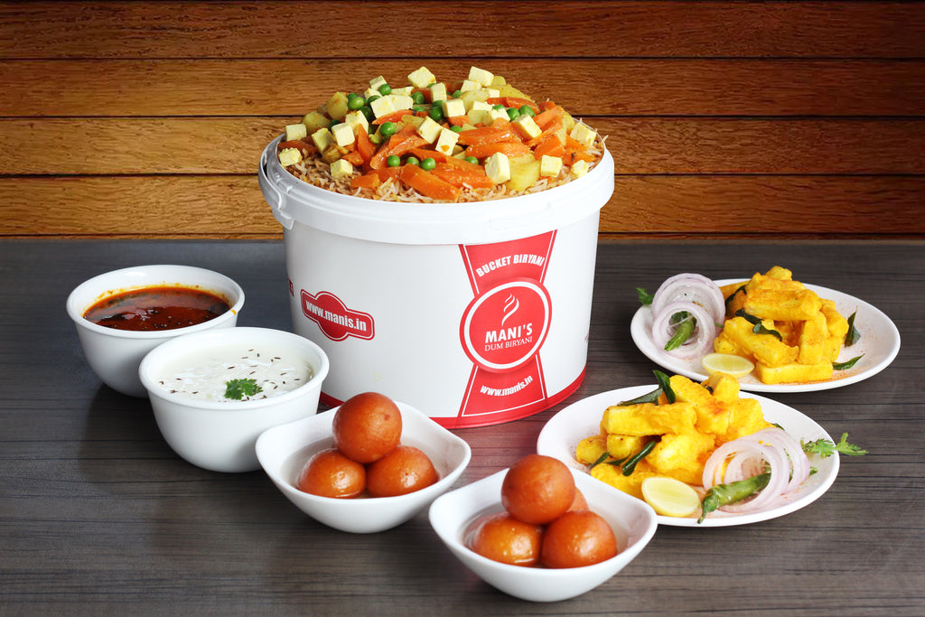 Veg Biryani Bucket Combos – Mani's Dum Biryani