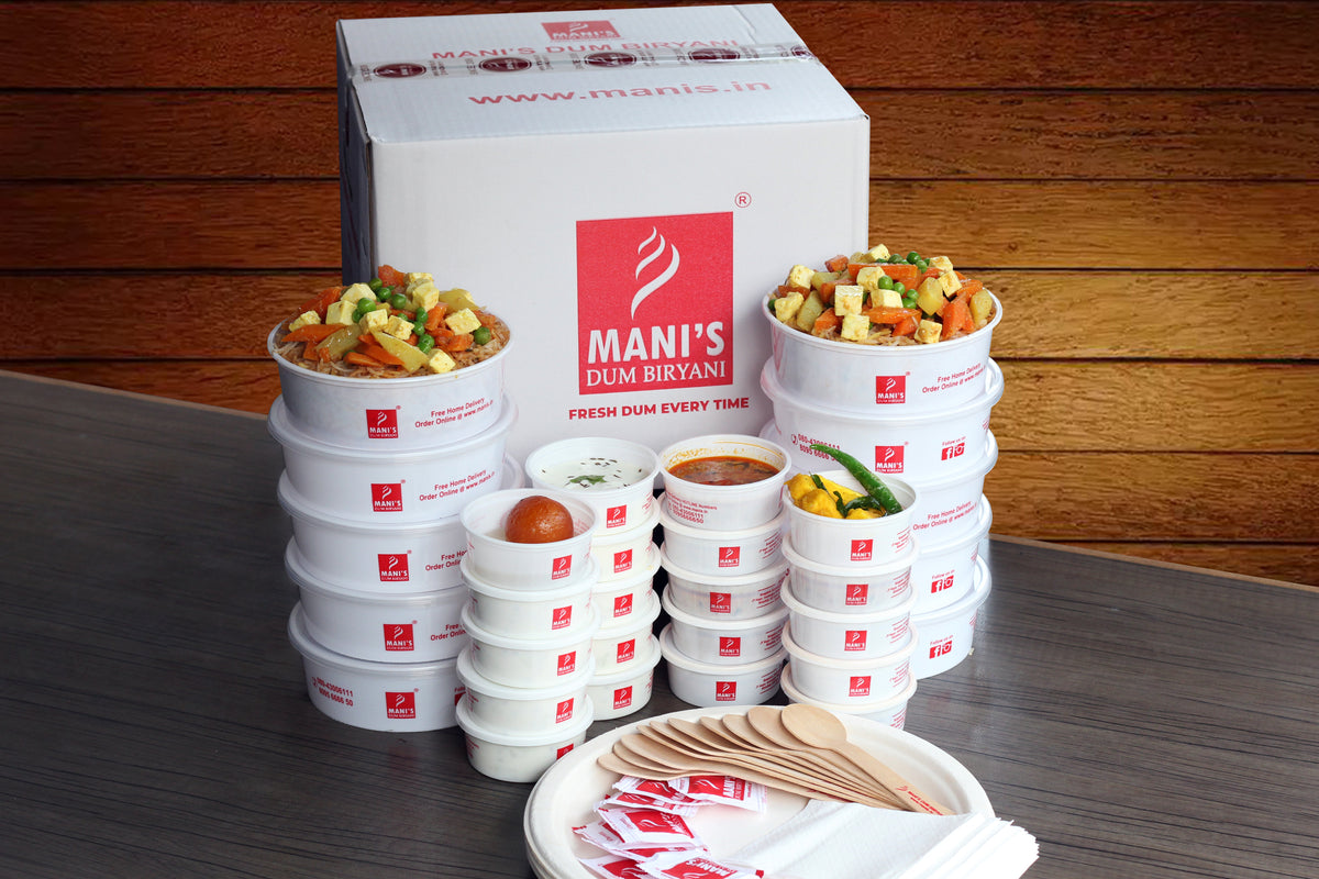 Veg Biryani Combo - Serves 10 – Mani's Dum Biryani